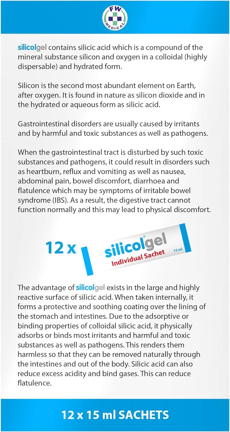 Silicolgel Sachet 12 X 15ml - Digestive Support for Gut Health | Buy ...