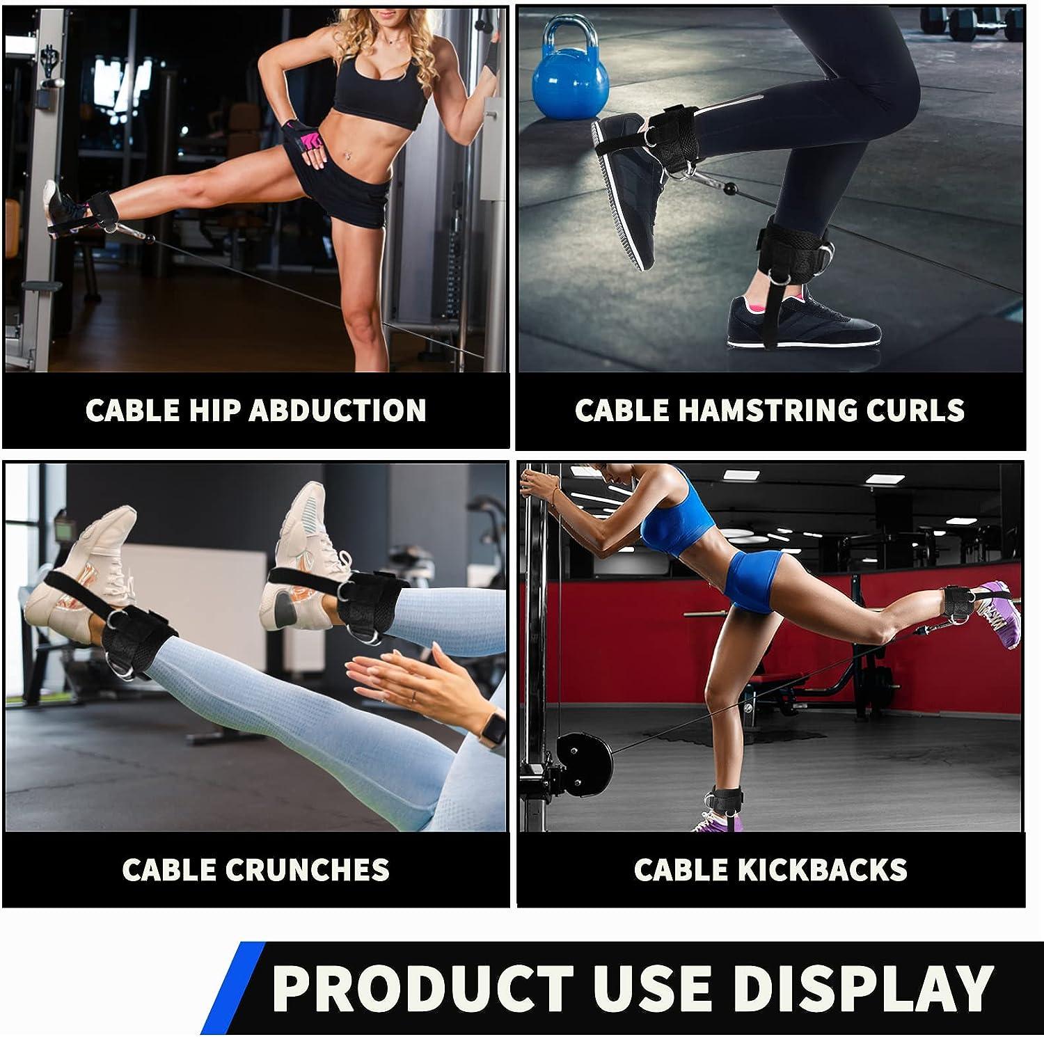 cable glute kickbacks on bench