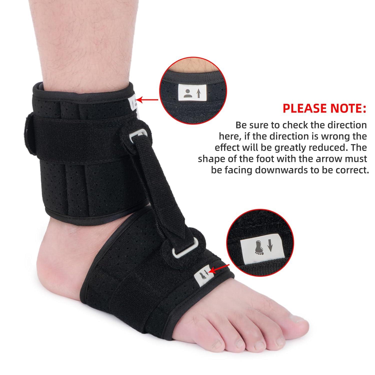 Tairibousy Foot Up AFO Brace - Adjustable Foot Drop Support for Men ...
