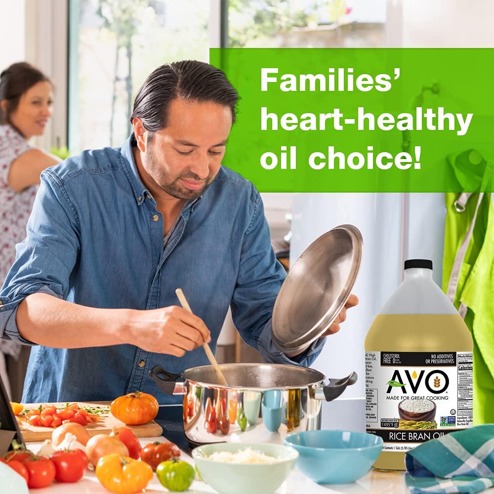 AVO 100% Rice Bran Oil 1 Gallon - Non GMO, No Preservatives - Shop Now ...
