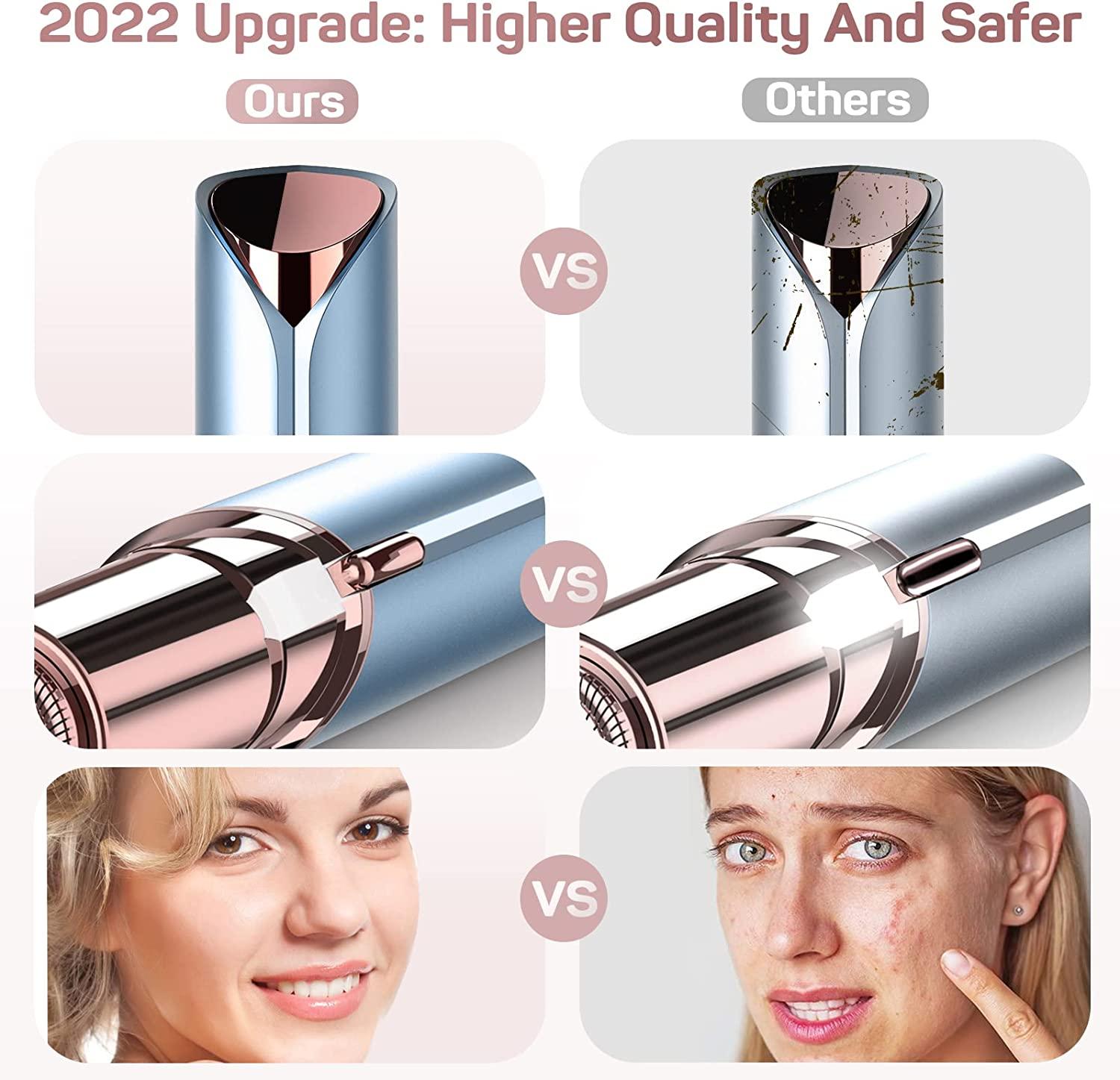 Painless Facial Hair Removal for Women - Rechargeable Electric Razor ...