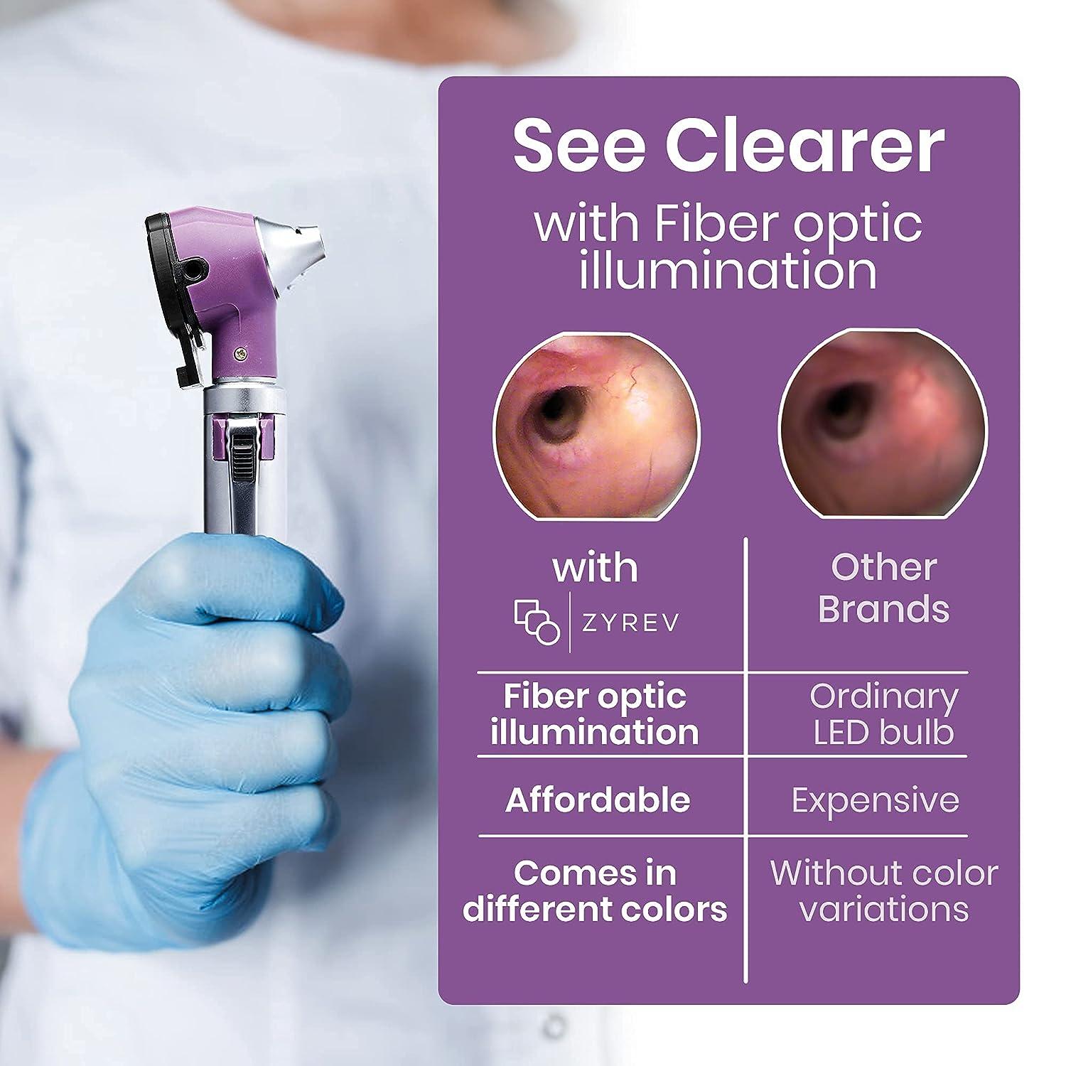 Zyrev ZetaLife Otoscope - Pocket-Sized Ear Scope with Light for Ear ...