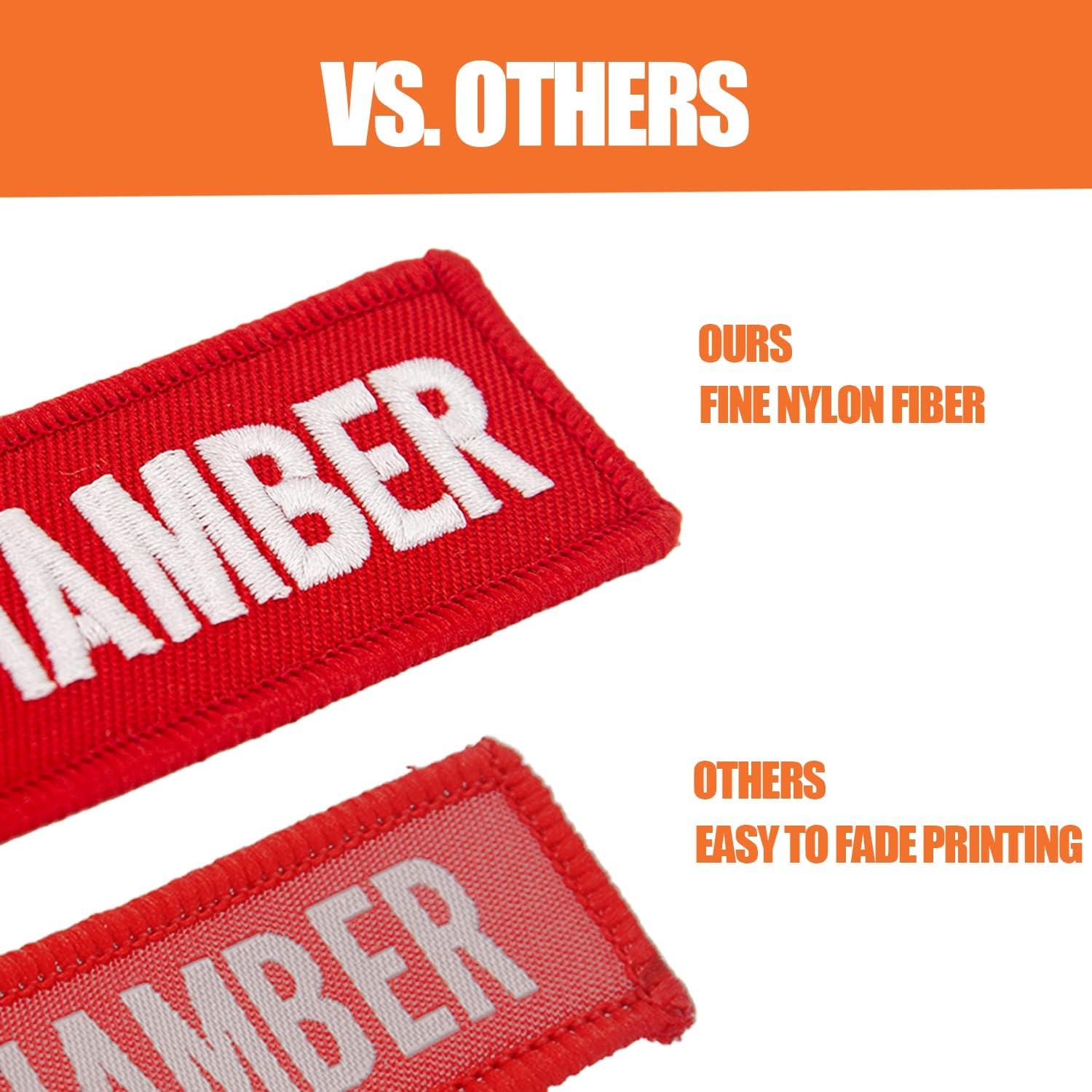 6 Chamber Safety Flags with Bright Red Tags for Rifle Handgun Shotgun ...