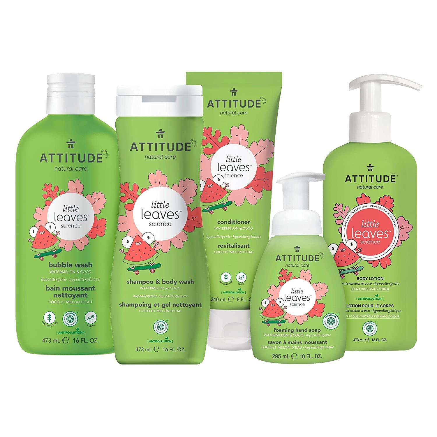 ATTITUDE Kids Shampoo and Body Wash - EWG Safe, Hypoallergenic, Vegan ...