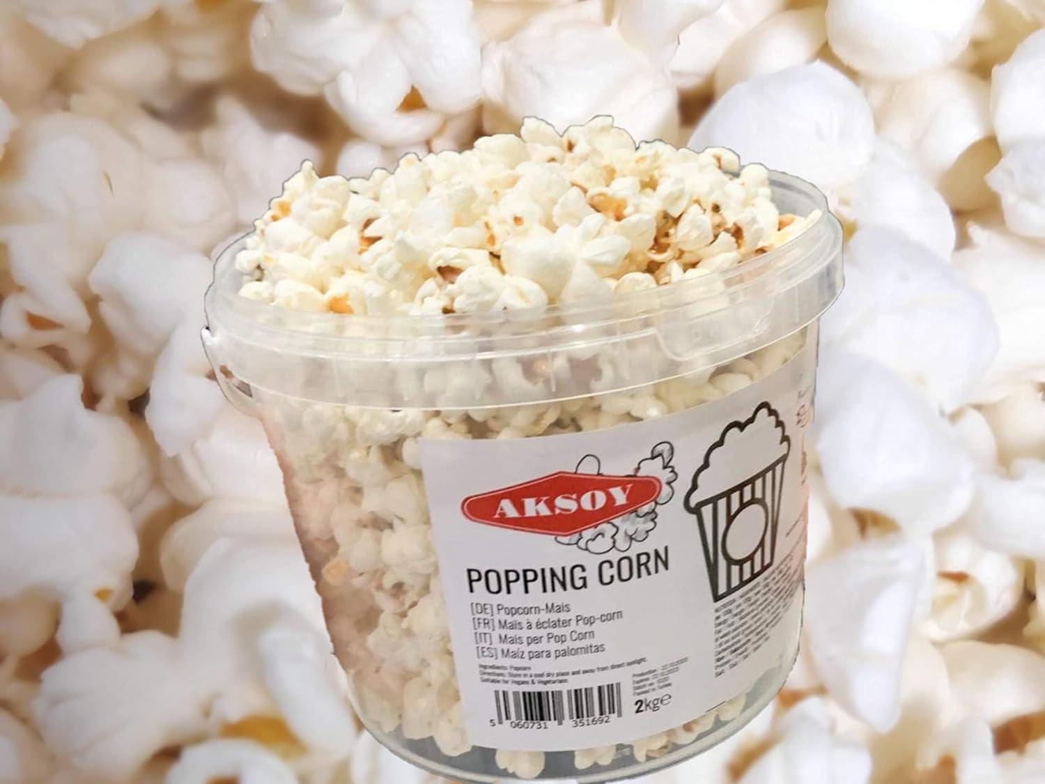 2KG Popping Corn Kernels - Unsalted Popcorn Seeds for Stove-top ...