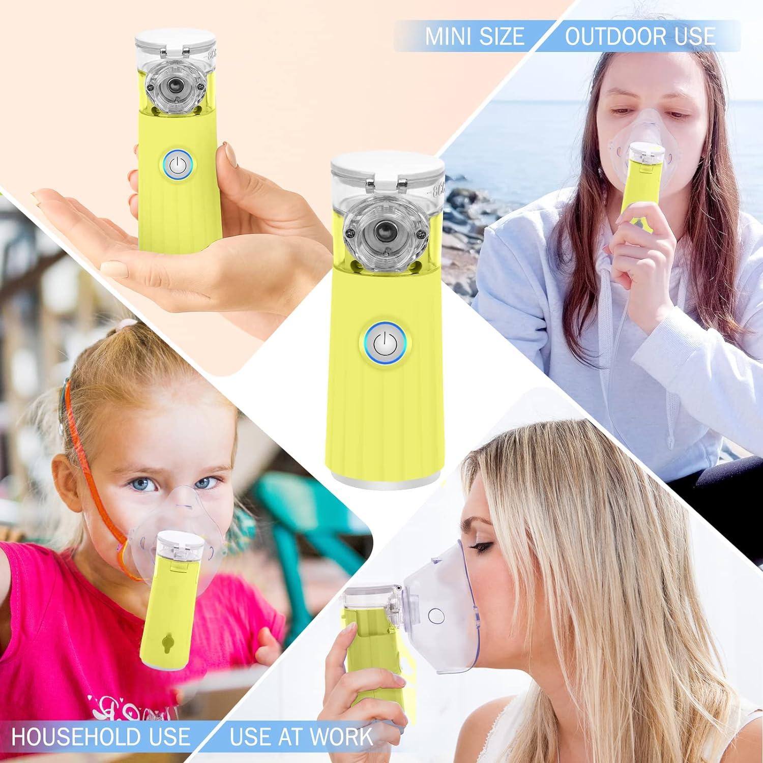 Portable Nebulizer Machine for Adults and Kids - Handheld Atomizer for ...