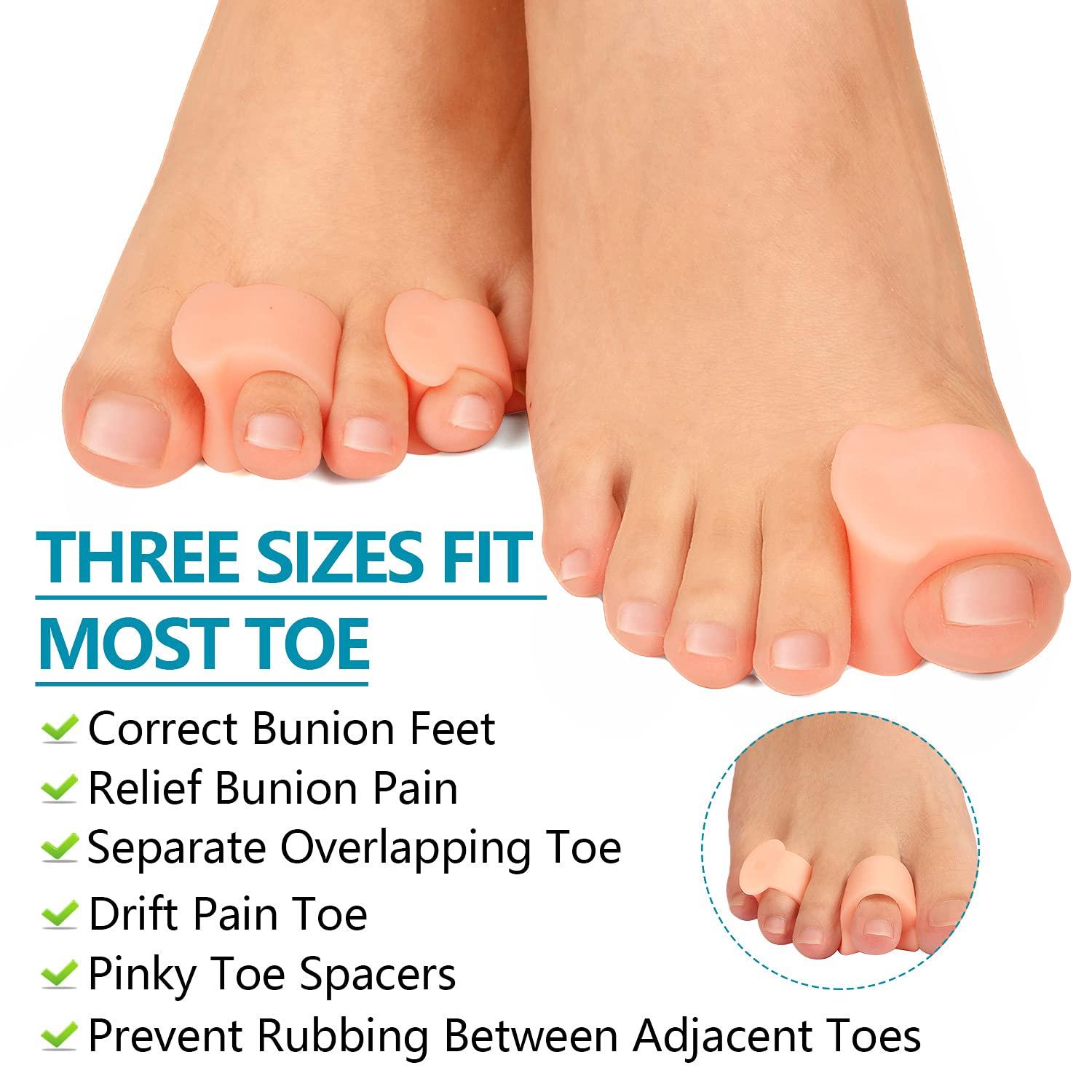 Sumiwish 14 Pack Big Toe Separator & Pinky Toe Spacer - Bunion ...