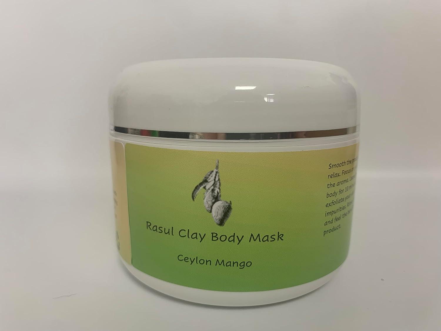 Rasul Clay Spa Treatment face and body mask 2x 250ml (Ceylon Mango ...