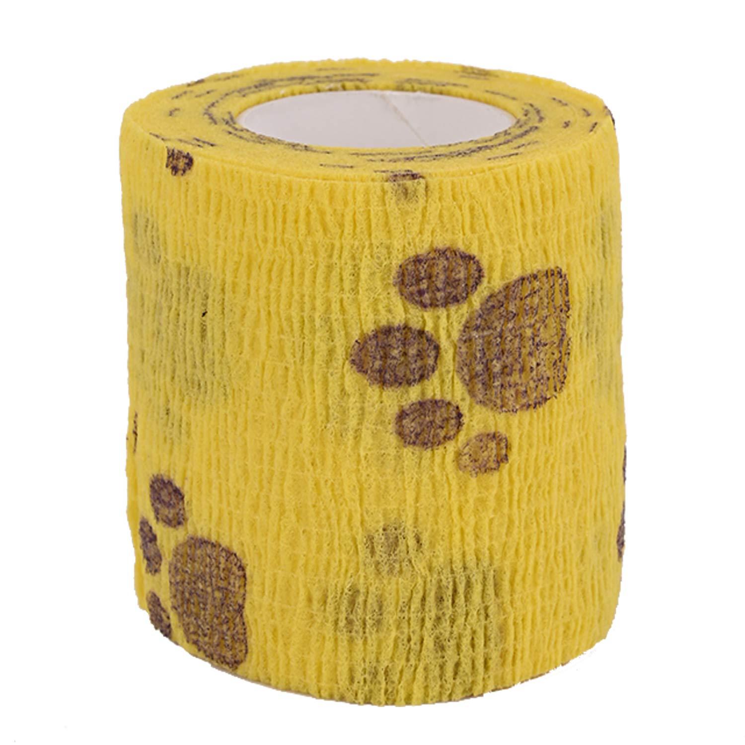 3 Rolls Pet Vet Wrap Self Adhesive Pet Elastic Bandage Vet Wrap Tape ...