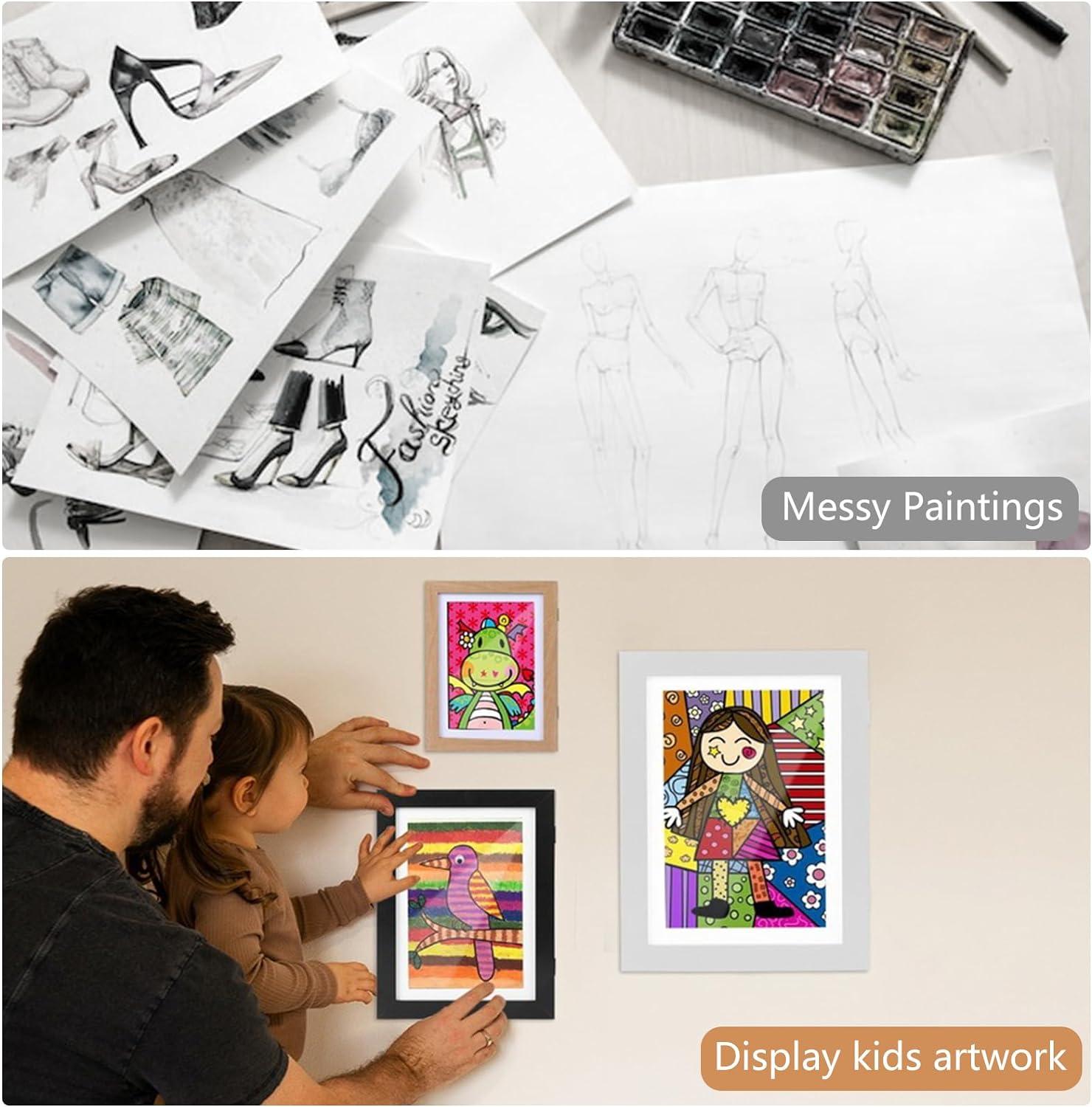 4-Piece Children's Art Photo Frames - Fillable Front Opening Frames for ...