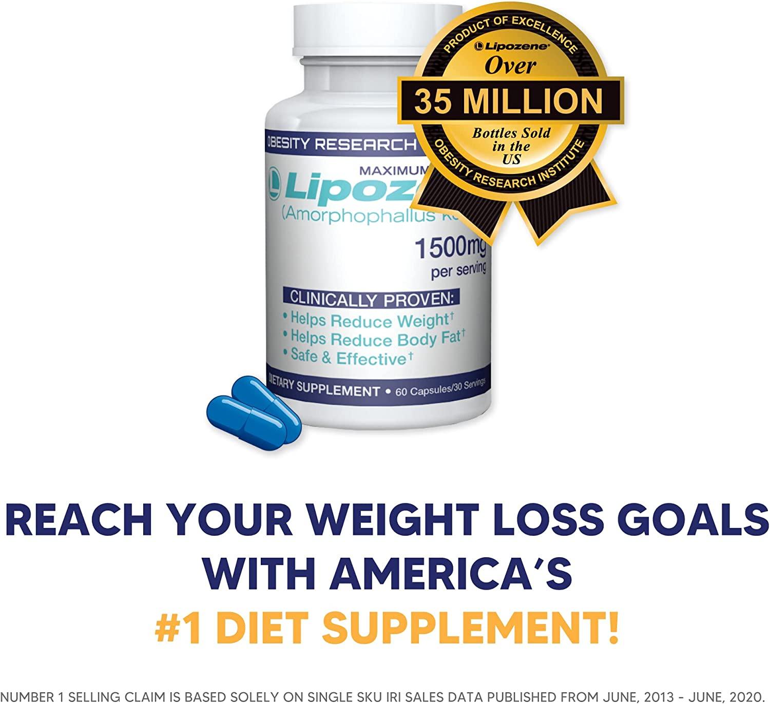 Lipozene Weight Loss Pills - 2 Bottles 30 Capsules + MetaboUp Plus 30 ...