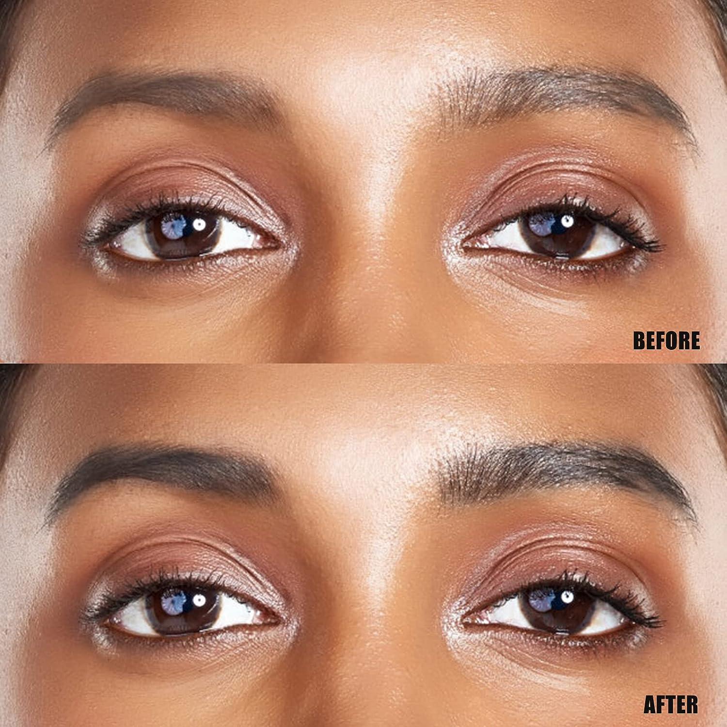 how to draw eyebrows on dark skin