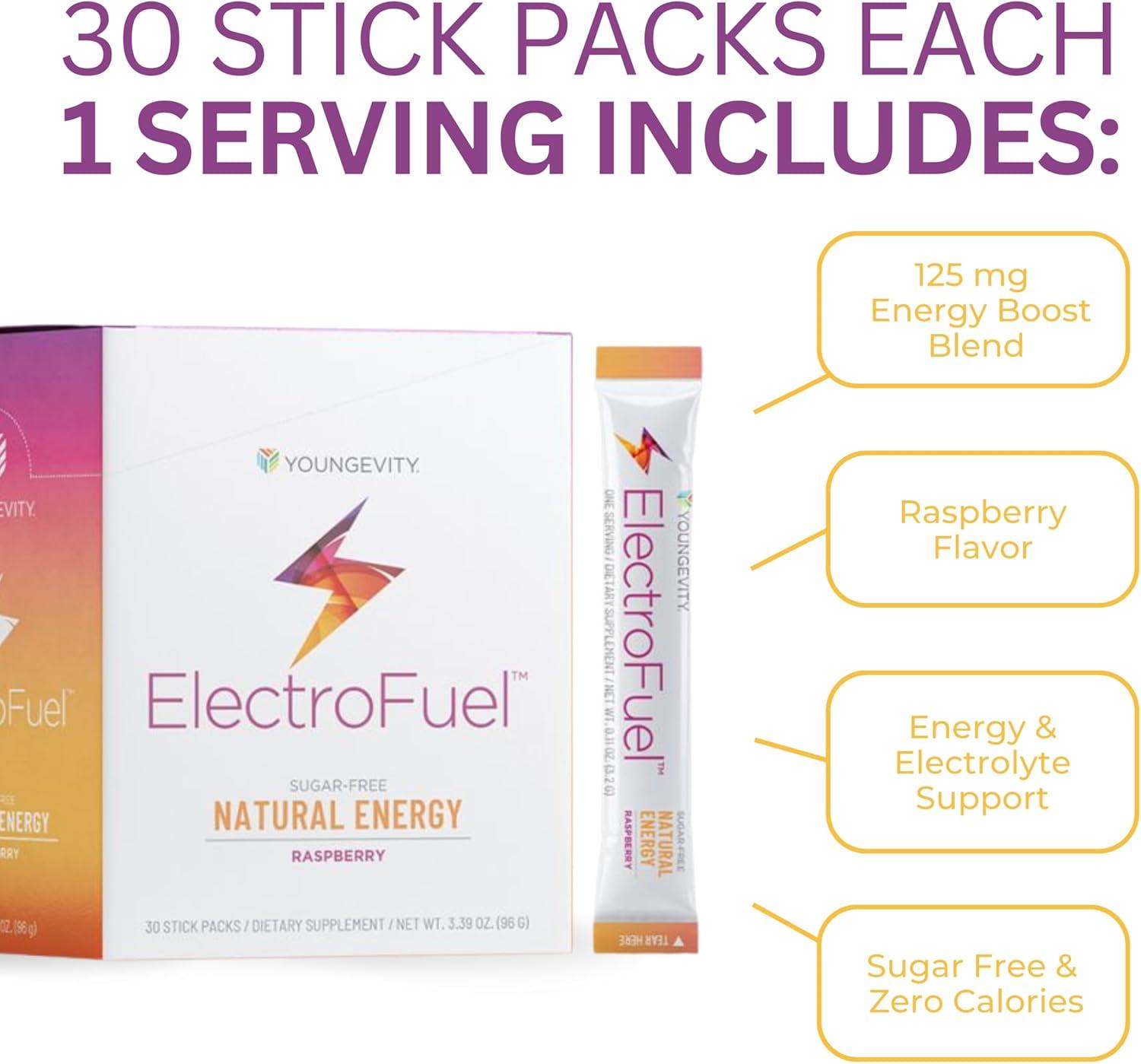 Youngevity ElectroFuel Raspberry - Natural Energy Drink Mix ...