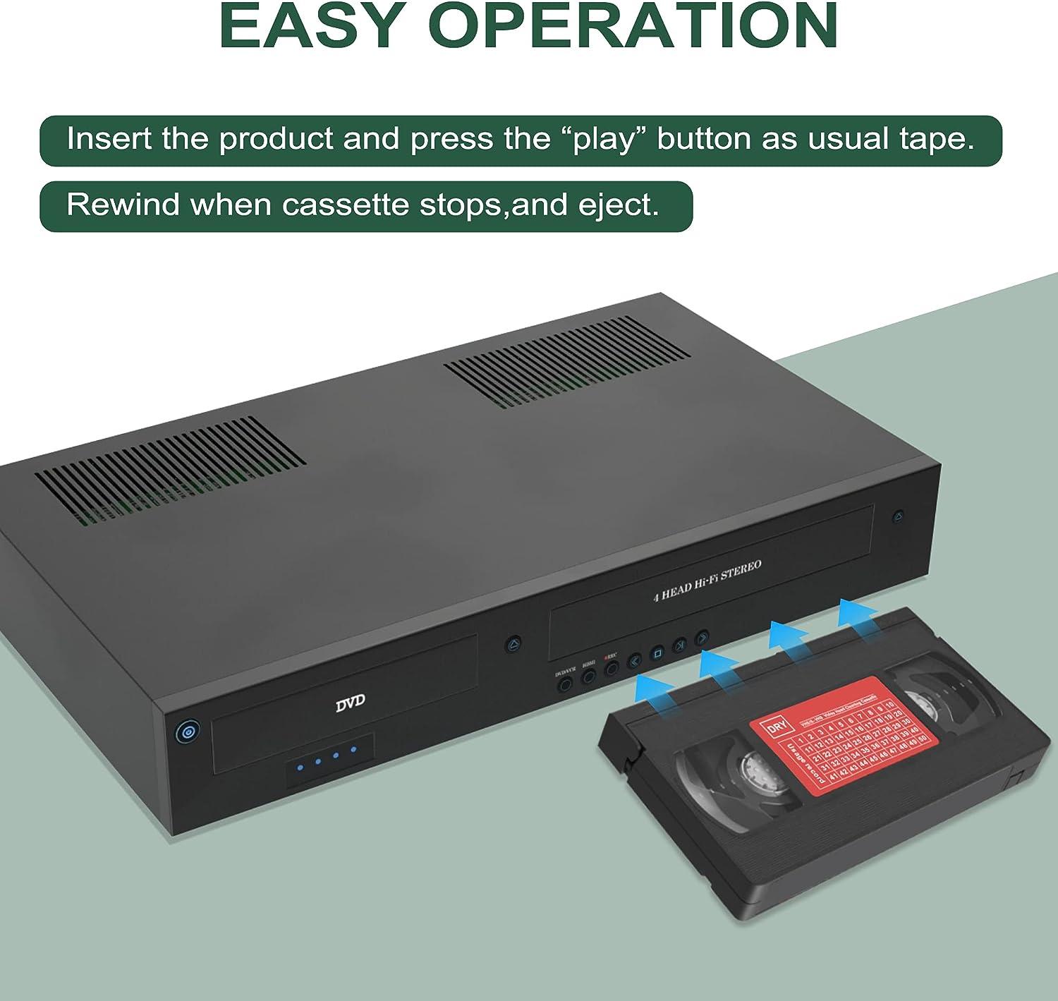 VHS Player Cleaner | Dry Type | Compatible with VHS/VCR Players | Buy ...