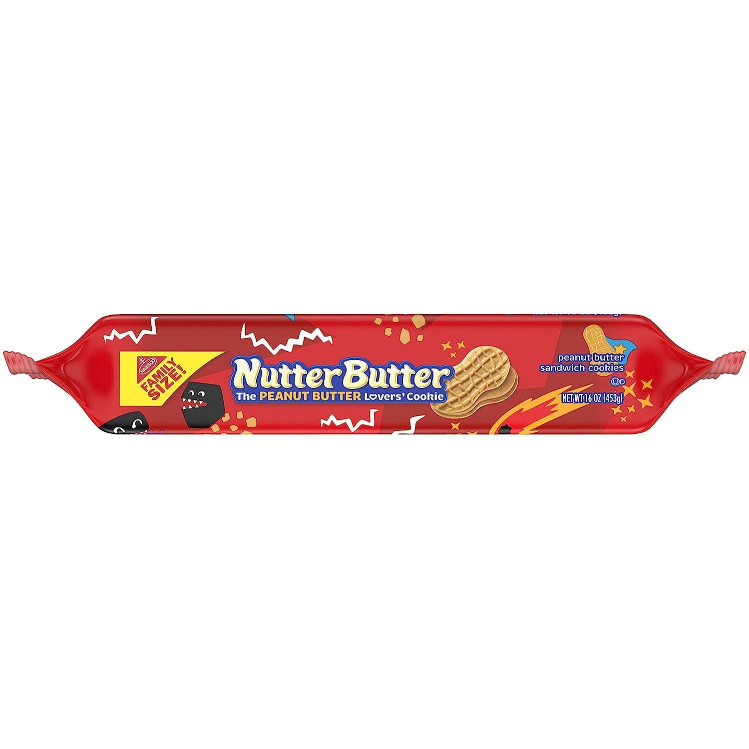 Nutter Butter Family Size Peanut Butter Sandwich Cookies, 16 oz