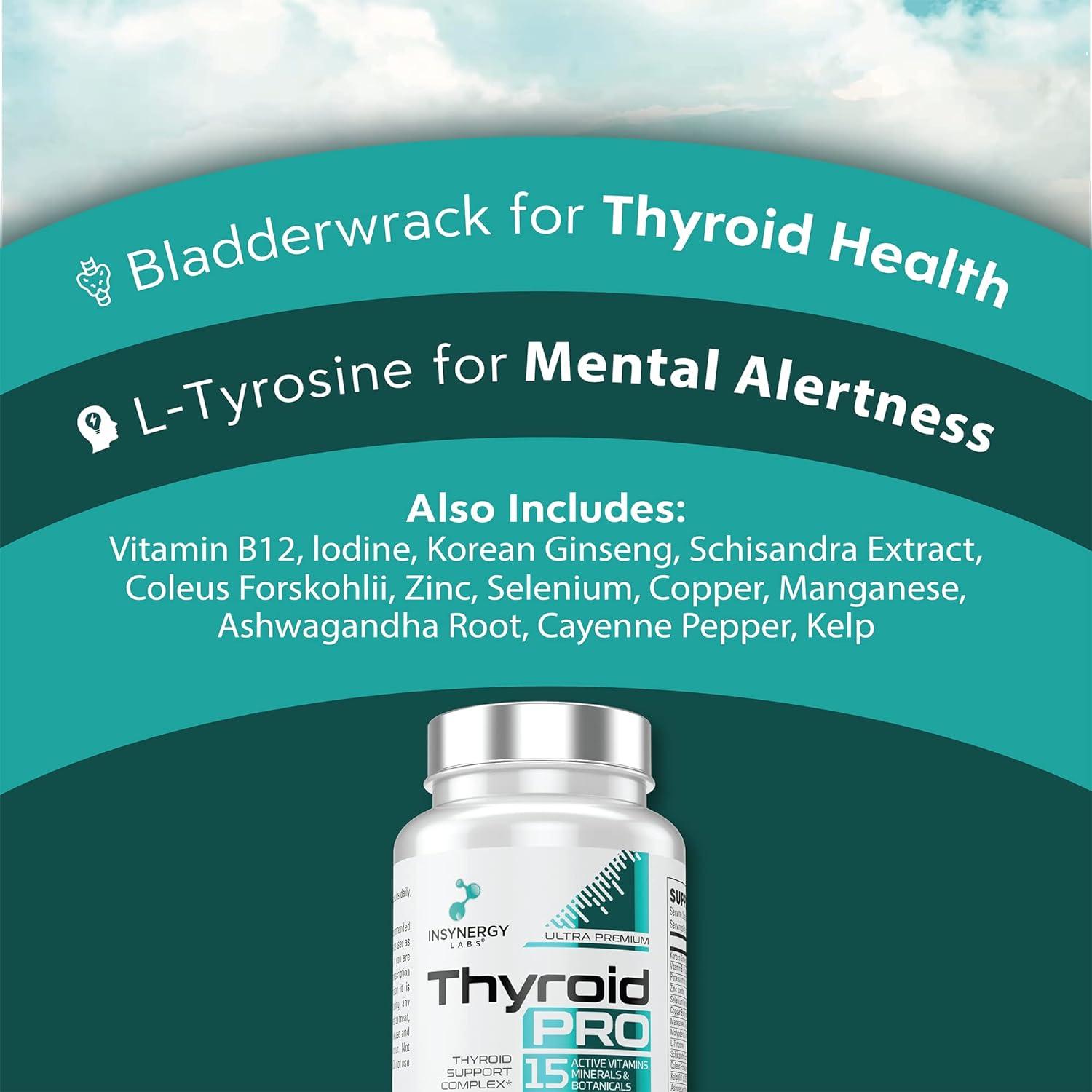 Thyroid Pro: Ultra Premium Thyroid Support Supplement | 15-in-1 Complex ...