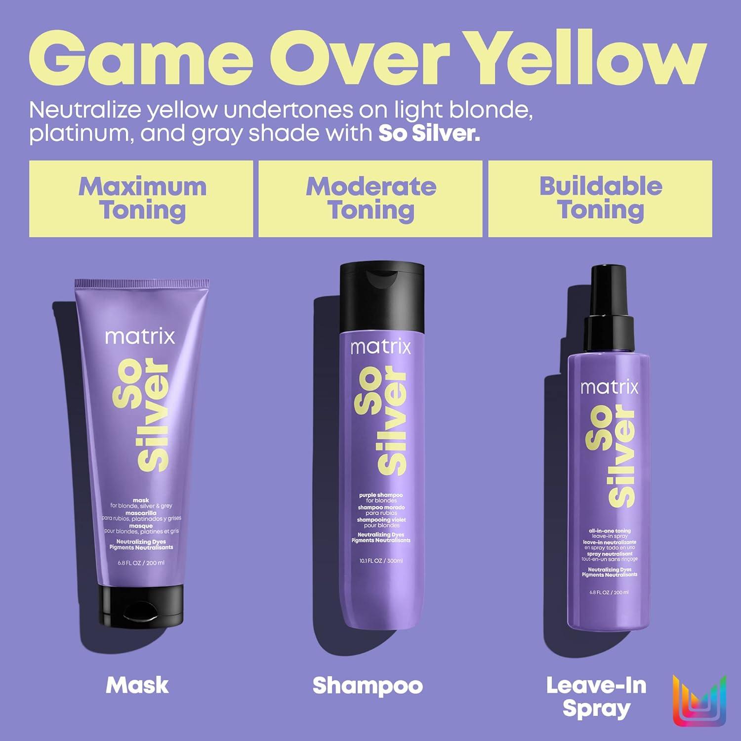 So Silver Purple Shampoo & Conditioner Set - 33.8 Fl Oz | Neutralizes ...