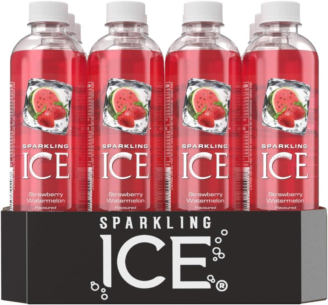 Sparkling Ice Strawberry Watermelon Flavored Sparkling Water with Vitamins - 12 Calories, No ...