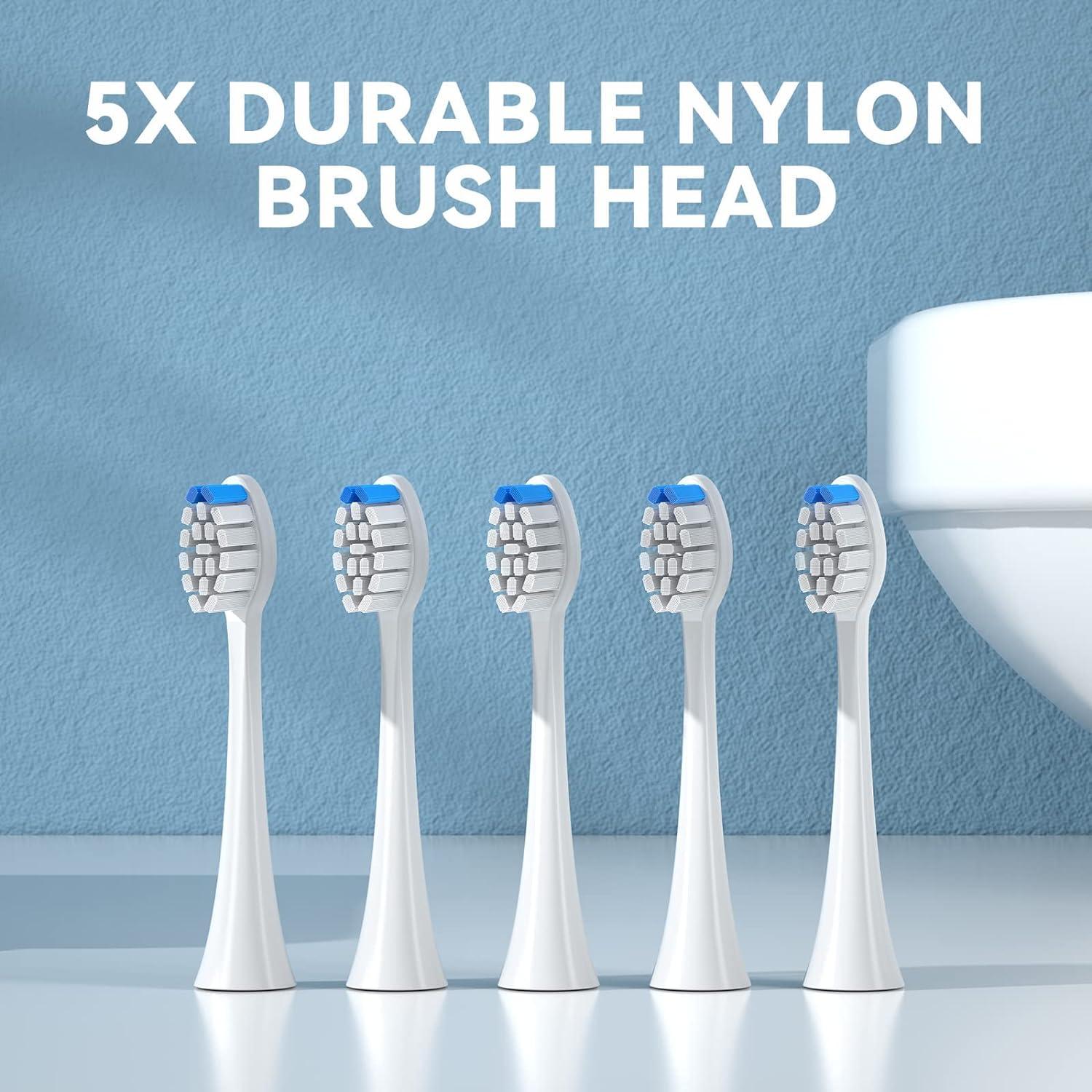 Mitimi Rechargeable Electric Toothbrush with 40000VPM | 5 Modes, Smart Timer, IPX7 Waterproof ...