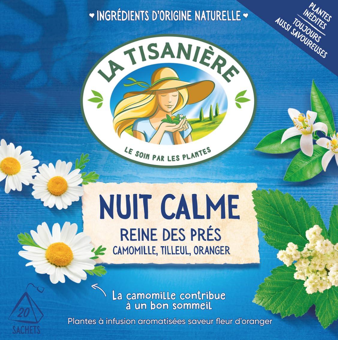 La Tisaniere Nuit Calme Tea - 20 Counts (French Tisane(Tranquil Night ...