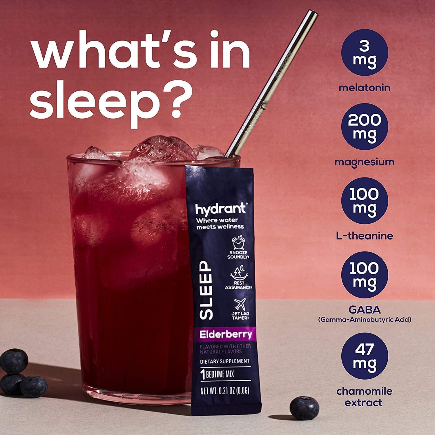 Hydrant Sleep Hydration Powder - Fast-Acting Rest & Recovery Drink Mix ...