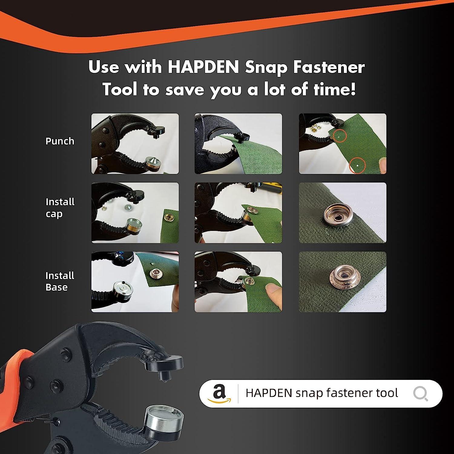 160 pcs Stainless Steel Snap Fasteners Kit - Marine Grade Boat Canvas ...