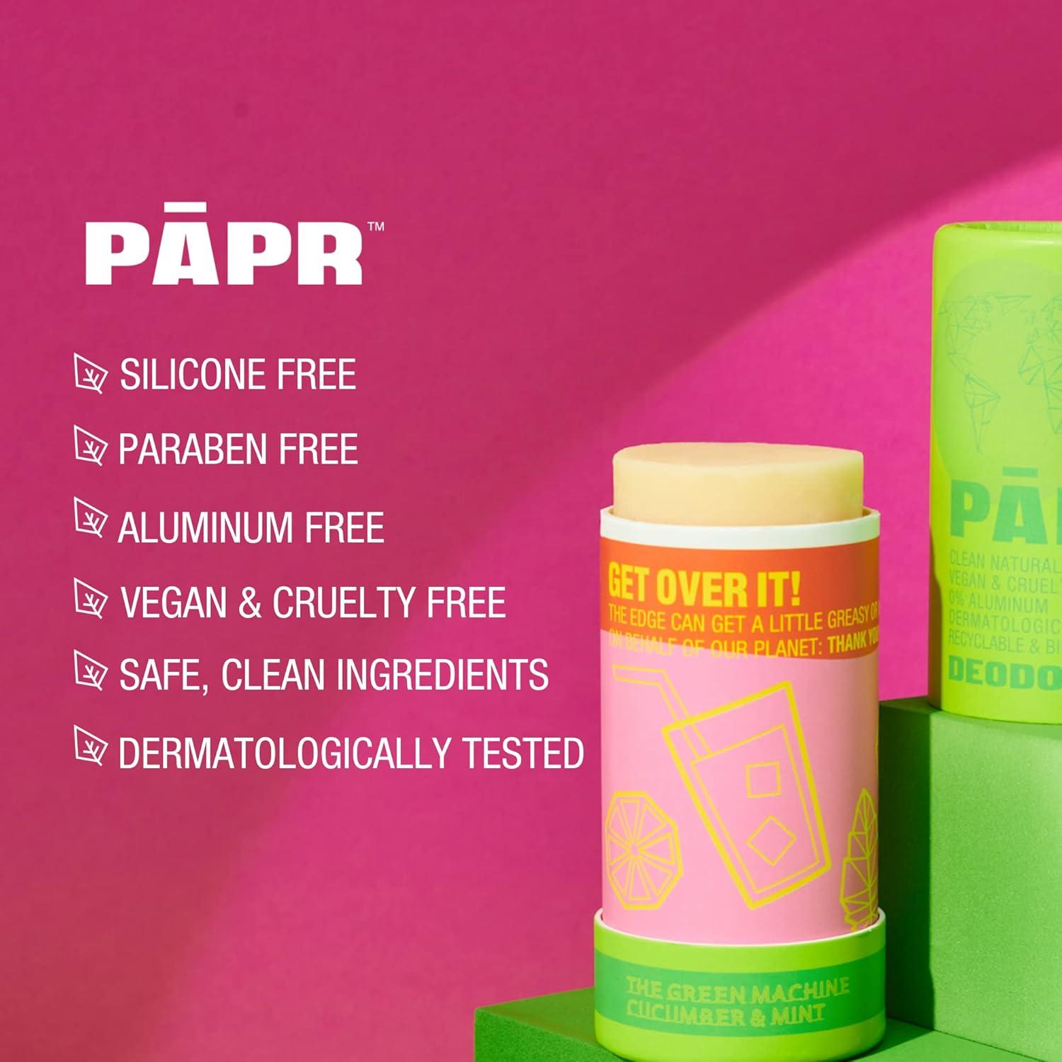 PAPR - Nature Powered Clinically Proven All Natural Deodorant in Zero ...