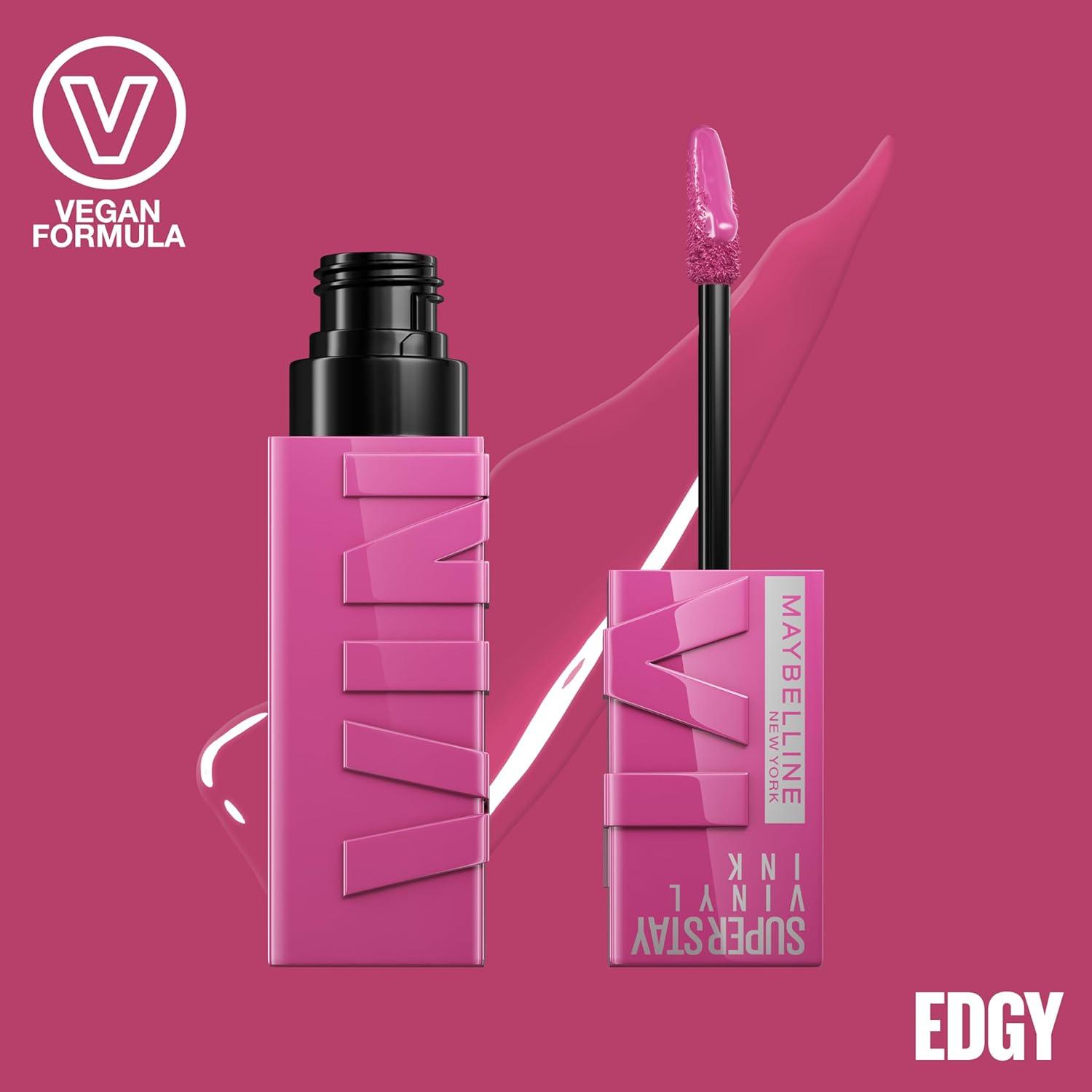 Buy Maybelline Superstay Vinyl Ink Pink Liquid Lipstick - Edgy 165 ...