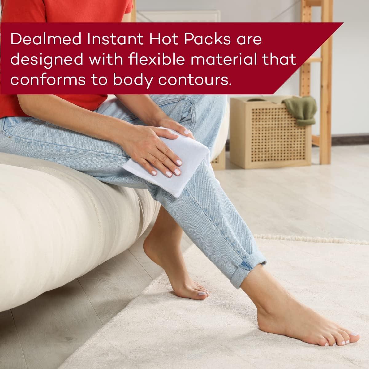 Dealmed Instant Hot Pack - Pack of 3 - 5 x 9 Disposable Hot Packs for ...