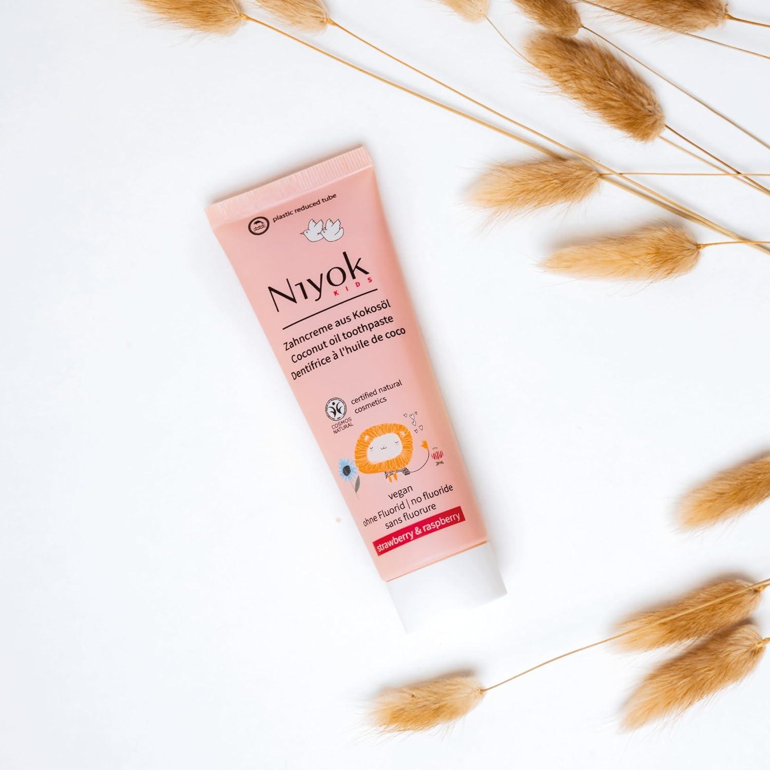 Niyok Bio Toothpaste for Children - Natural Vegan Fluoride-Free 75ml ...