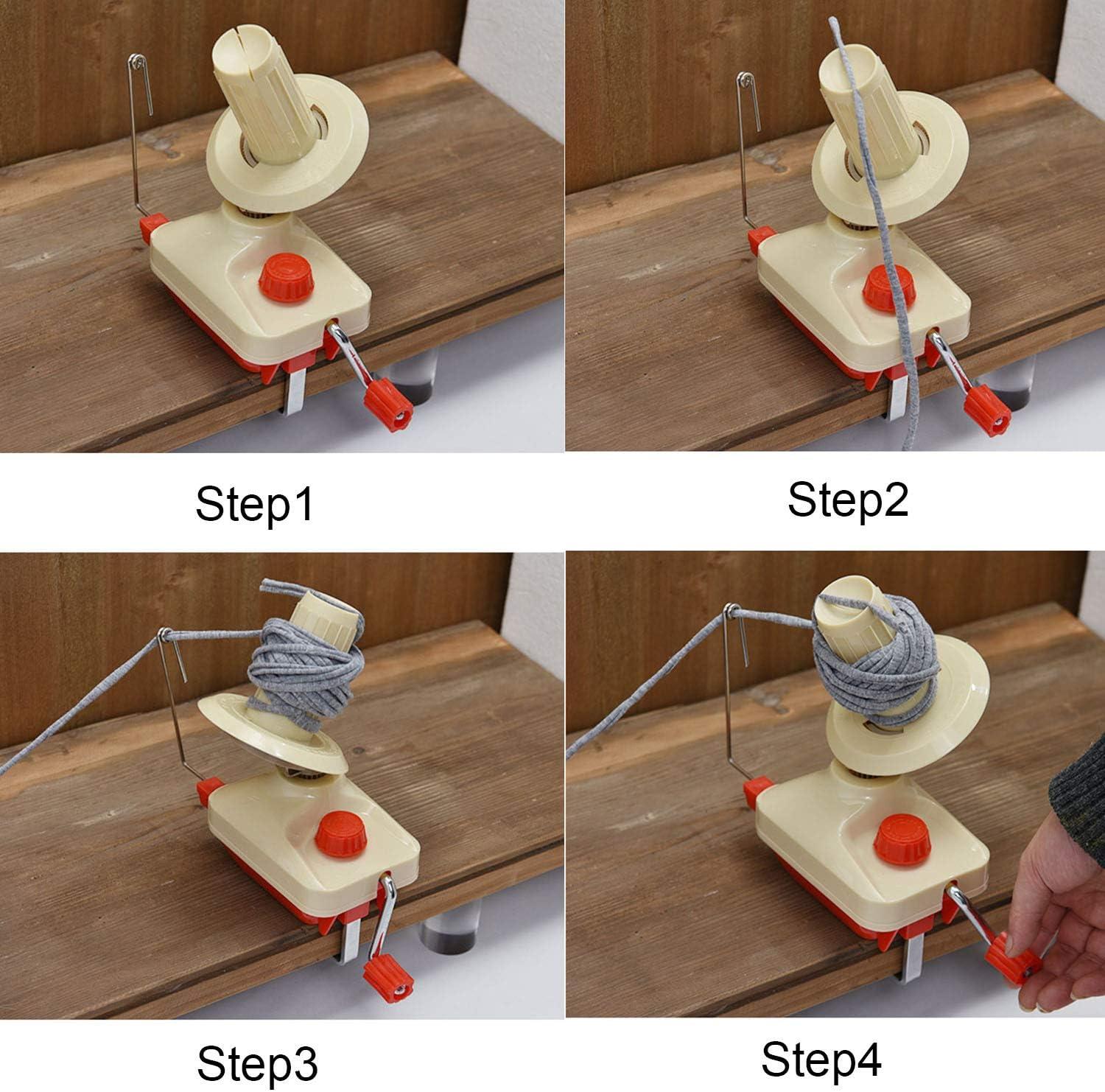 Buwico Manual Yarn Ball Winder for Wool and Fiber - Yarn Spinner Roller ...