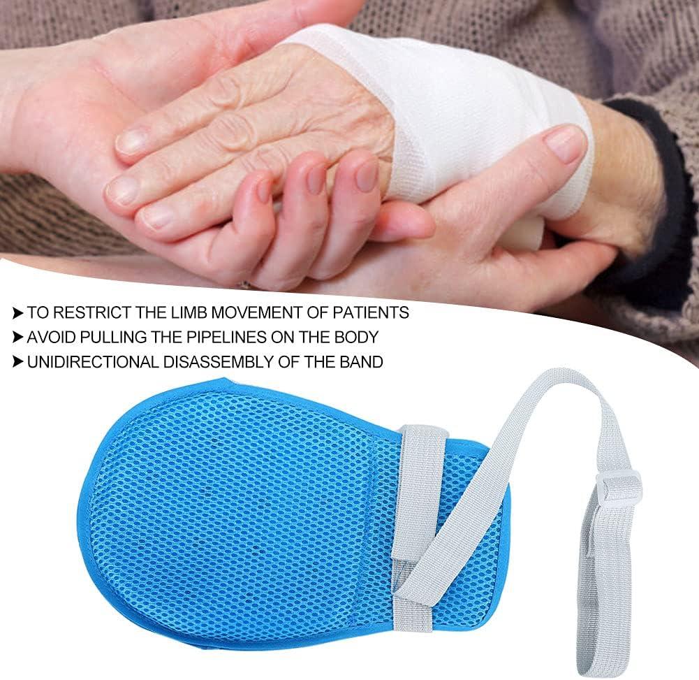 Buy Blue Restraint Mitts - Hand Fixed Finger Control Gloves for Safety ...