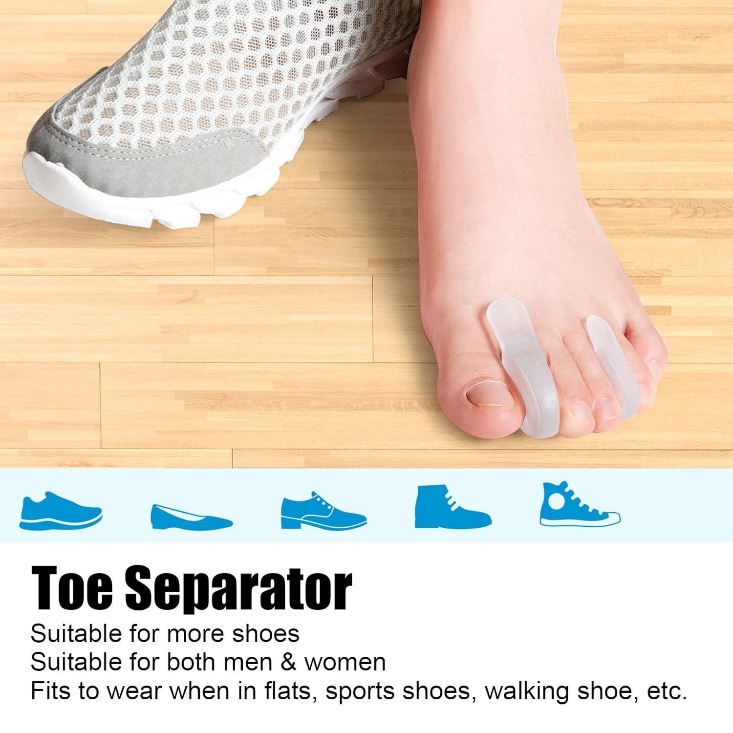 Toe Separators 8-Pack | Gel Spreader & Spacers for Hammer Toe Relief ...