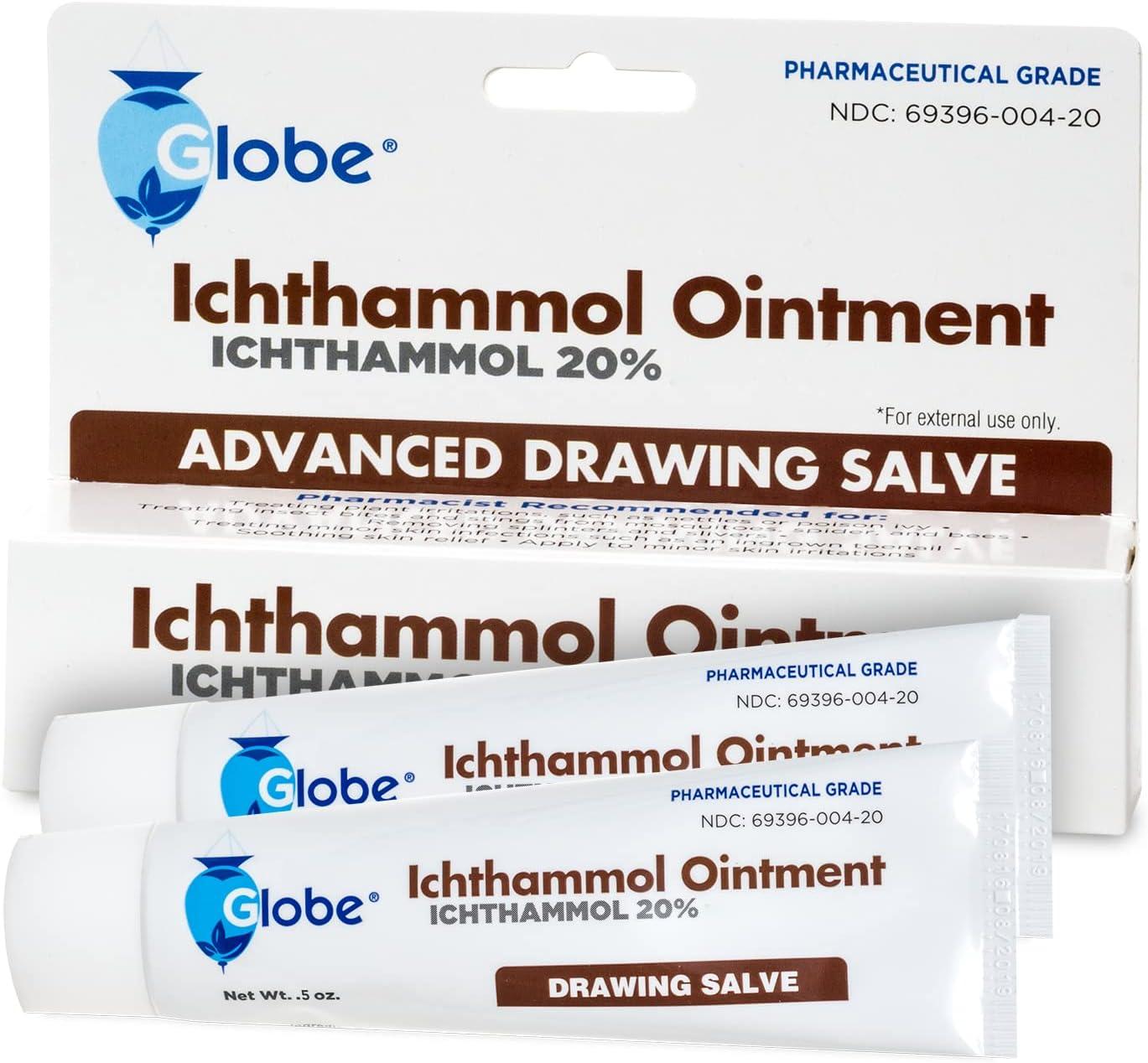 Ichthammol Drawing Salve 20% 1oz (2-Pack) - Powerful Skin Relief for ...