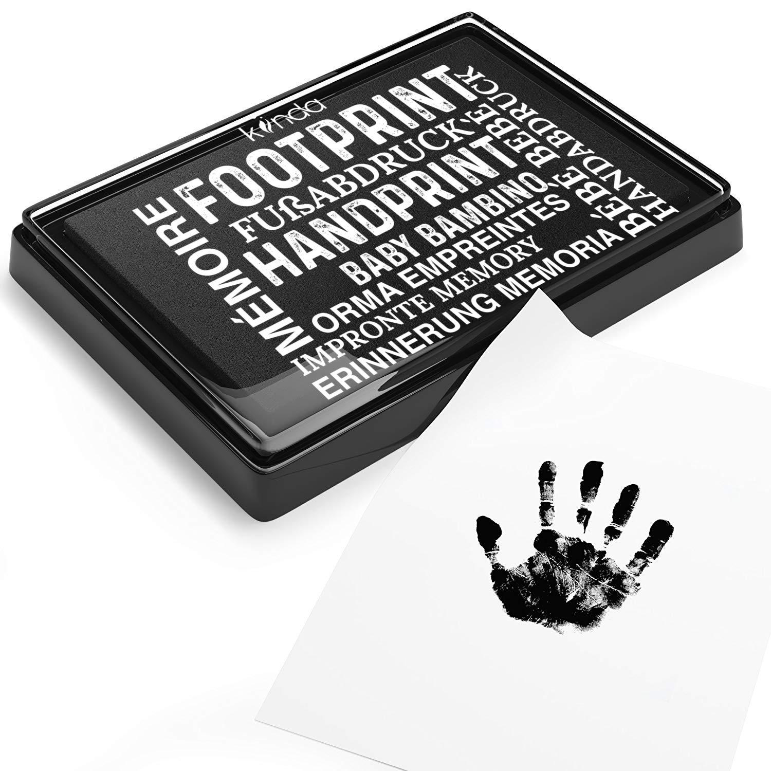 Buy Kiinda Baby Footprint & Handprint Kit | Reusable Ink Pads | Easy ...