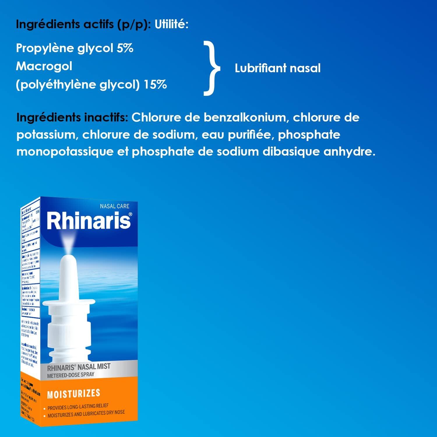 Rhinaris Nasal Mist - Relief for Dry Nose | Fast-Acting Moisturizing ...