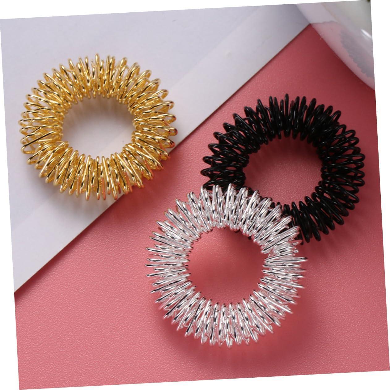 Fomiyes 9-St Massage Device - Stress Relief Finger Ring & Acupressure ...