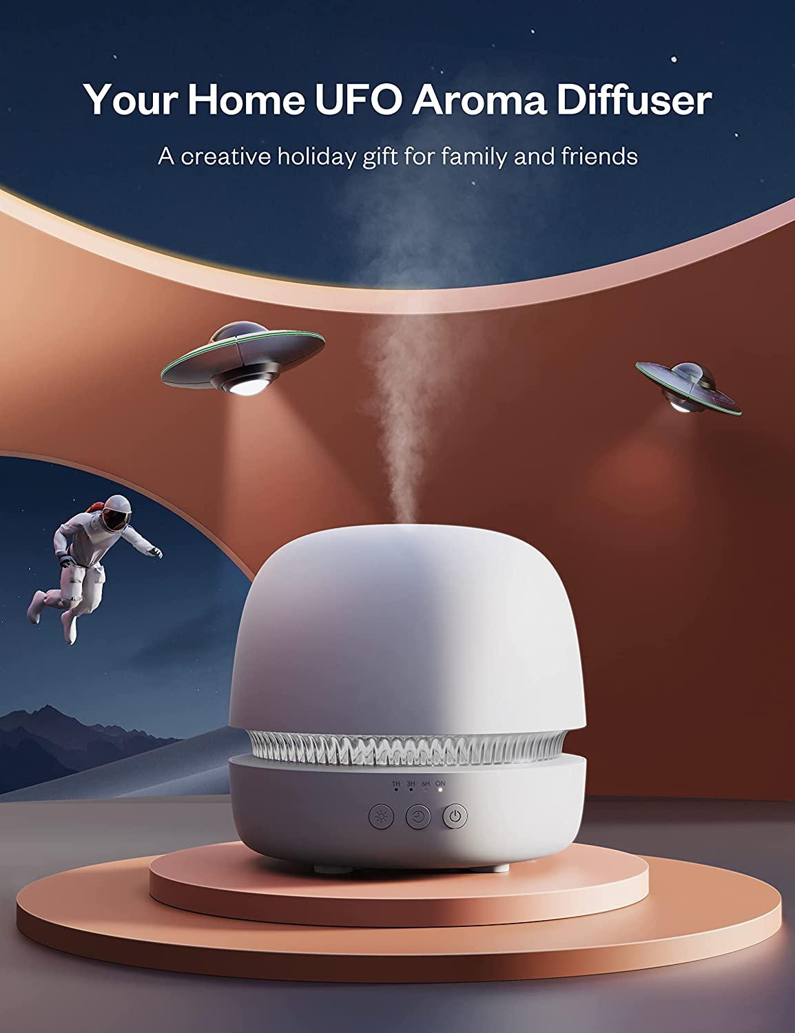 300ml Essential Oil Diffuser Cool Mist Humidifier Dual Mist Timer ...