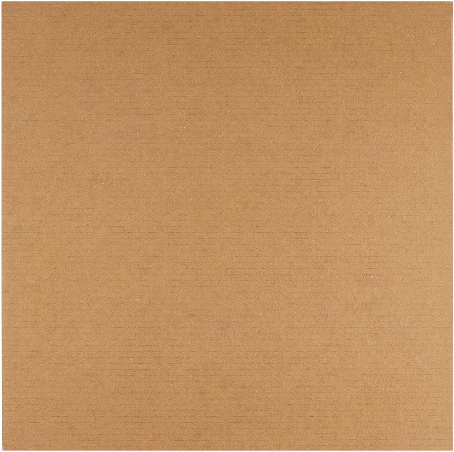 24 Pack Thick Corrugated Cardboard Sheets Bulk Flat 12x12 Square ...
