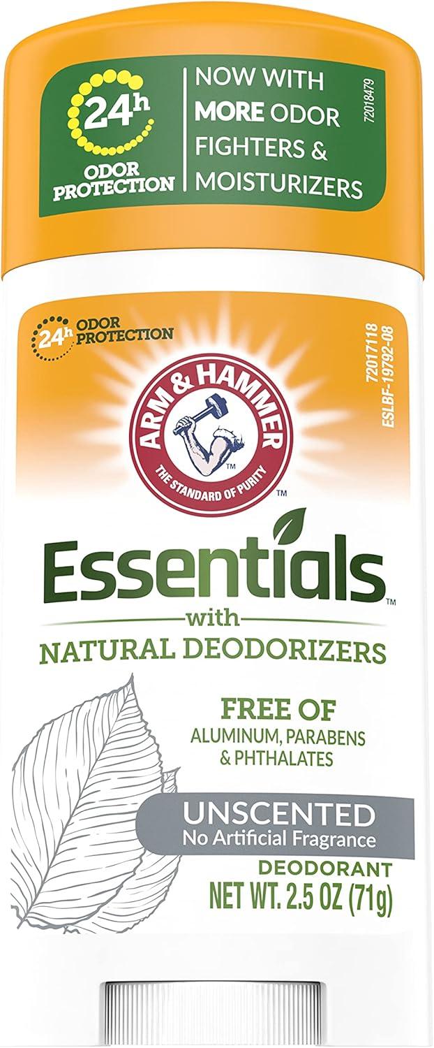 Buy Arm & Hammer Essentials Unscented Deodorant - 2.5 oz 6 Count ...