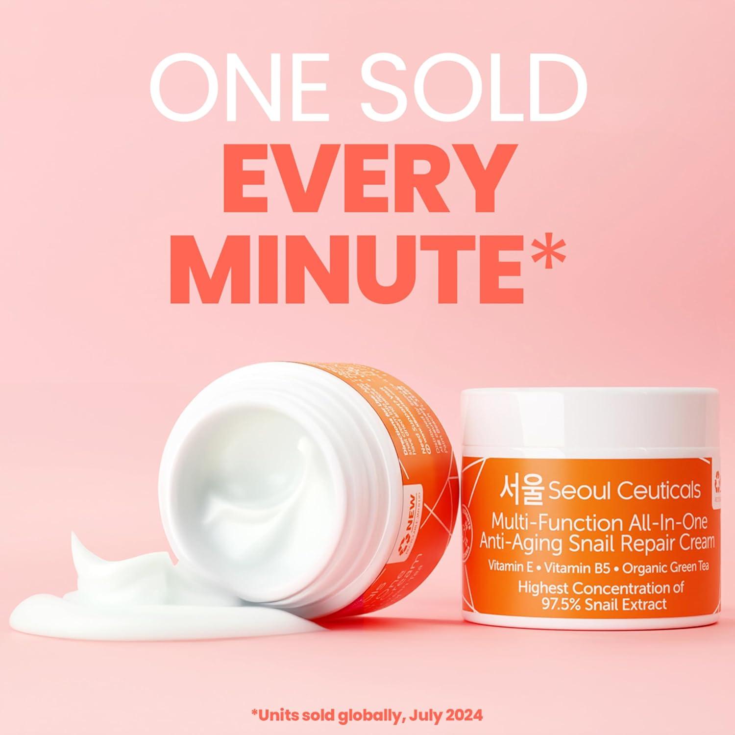 Korean Skin Care Set - Snail Mucin Glow Kit Contains Snail Hyaluronic ...