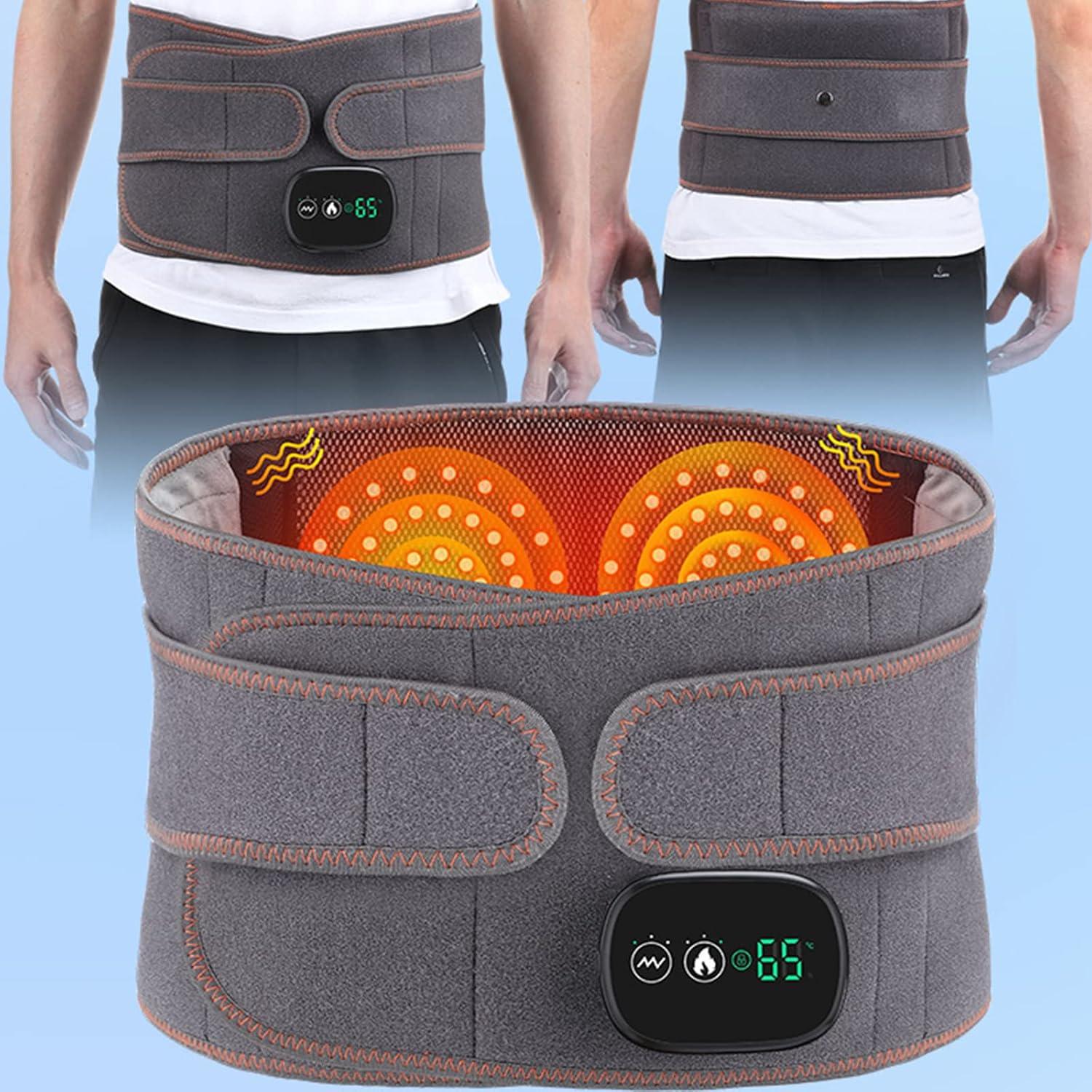 Tebi USB Heated Hip Belt - Infrared Heat Waist Massage Device for Back ...