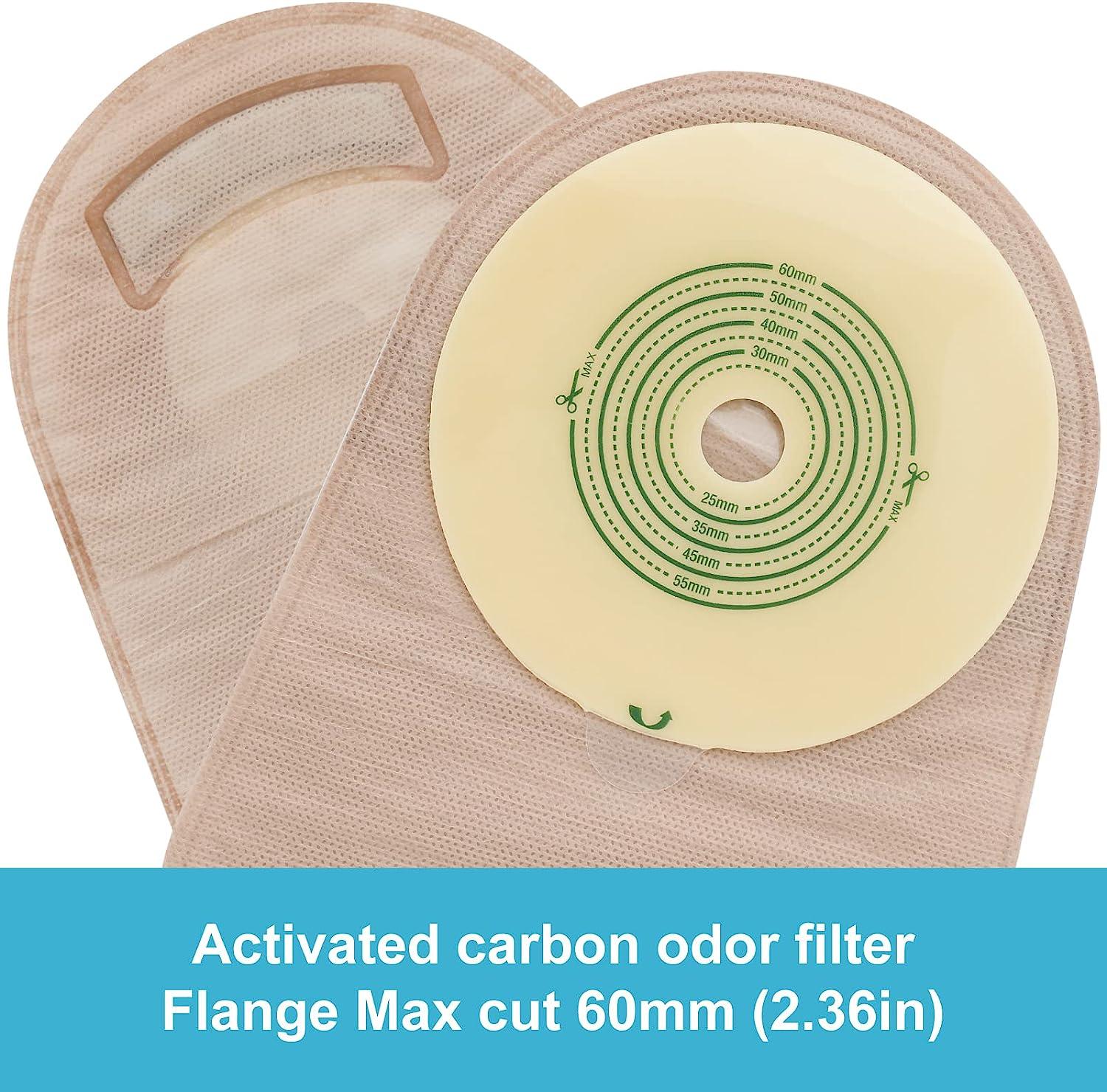 VLOOKUP 20 PCS Colostomy Bags with Closure - One-Piece Drainable ...