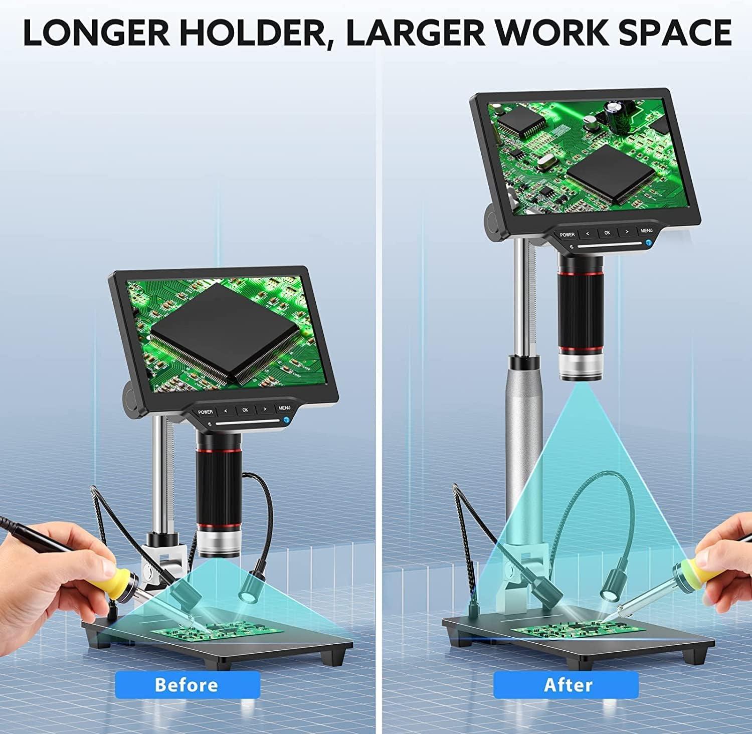 TOMLOV Digital Microscope Extension Tube ET02 - 6 inch Extender Pole ...