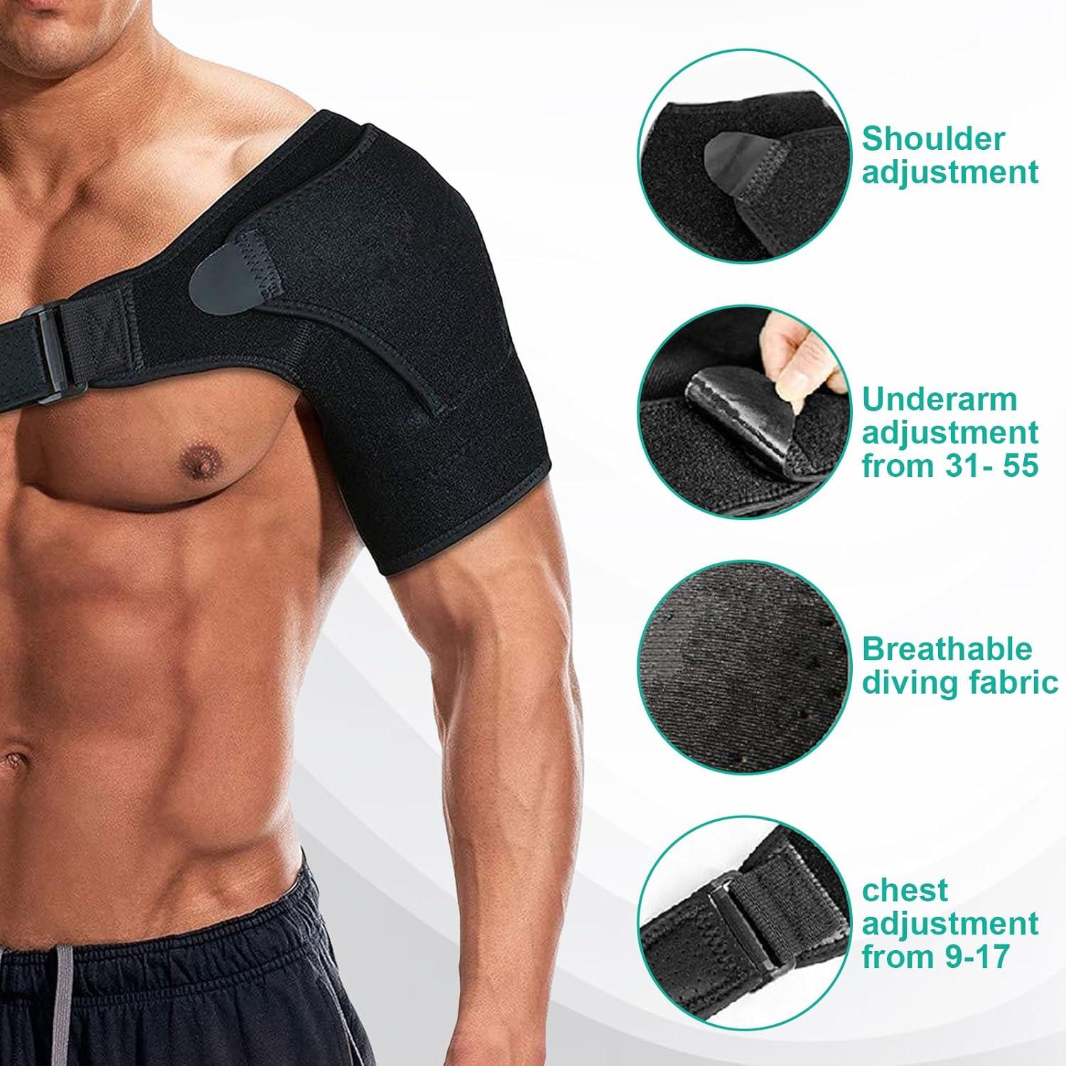FEXPDL Adjustable Shoulder Support Brace for Men and Women - Rotator ...