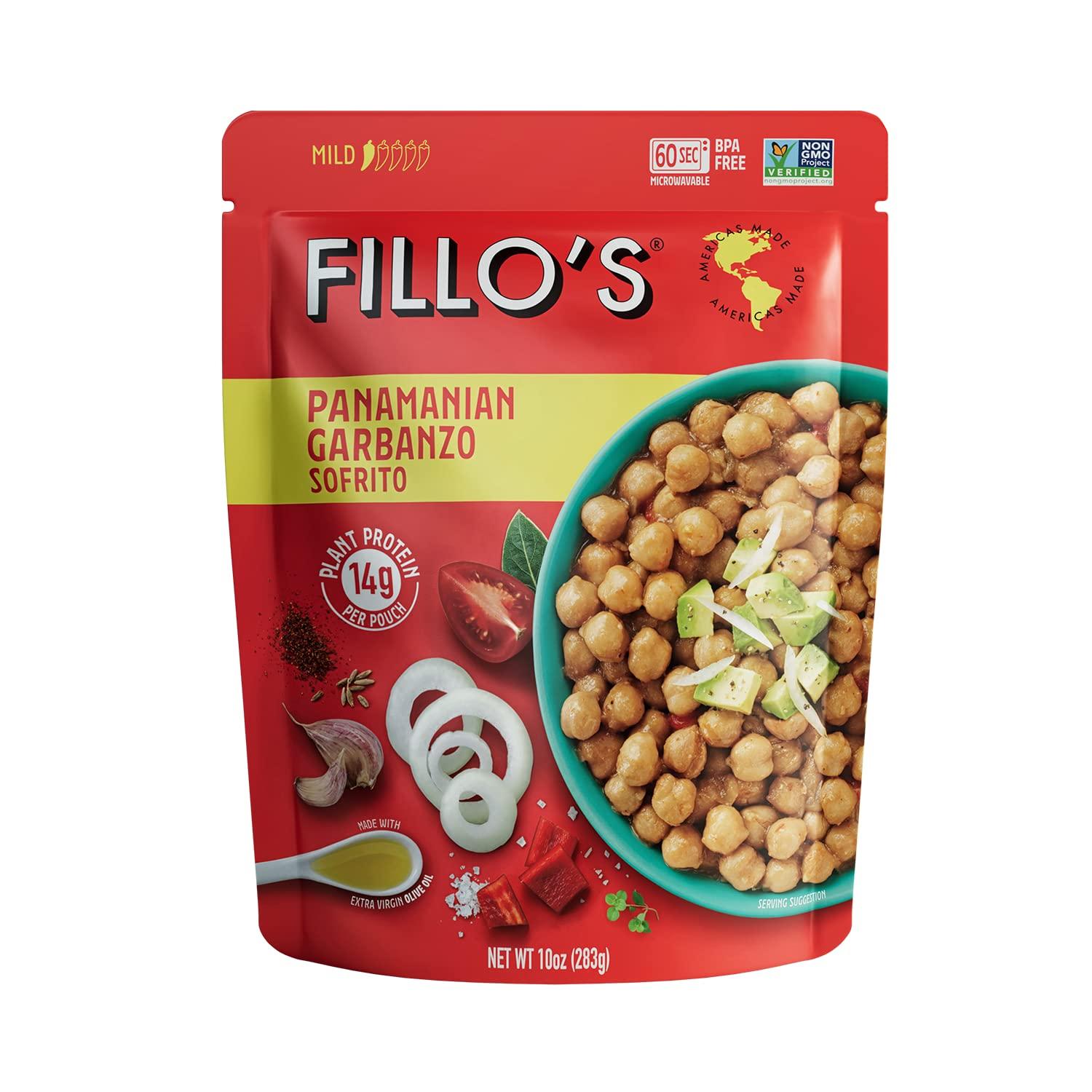FILLOS Panamanian Garbanzo Beans 6 Count 10oz - Ready to Eat Sofrito ...
