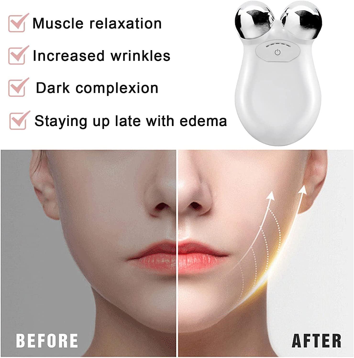 2023 New Microcurrent Face Device Roller Lift The Face and Tighten The ...