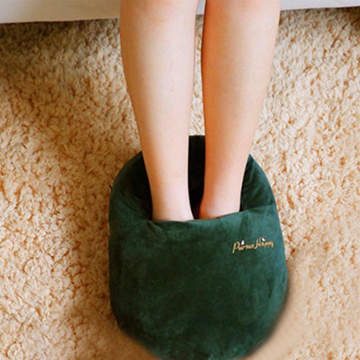 Amagogo Foot Warmth Shoes with Zipper - Washable Soft Foot Warmer for ...
