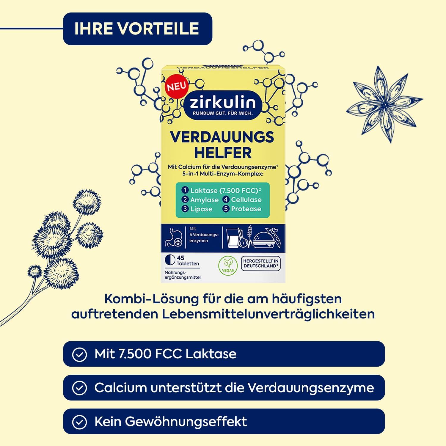 Buy Circular Digestive Helper - Multi-Enzyme Complex with Lactase | 45 ...