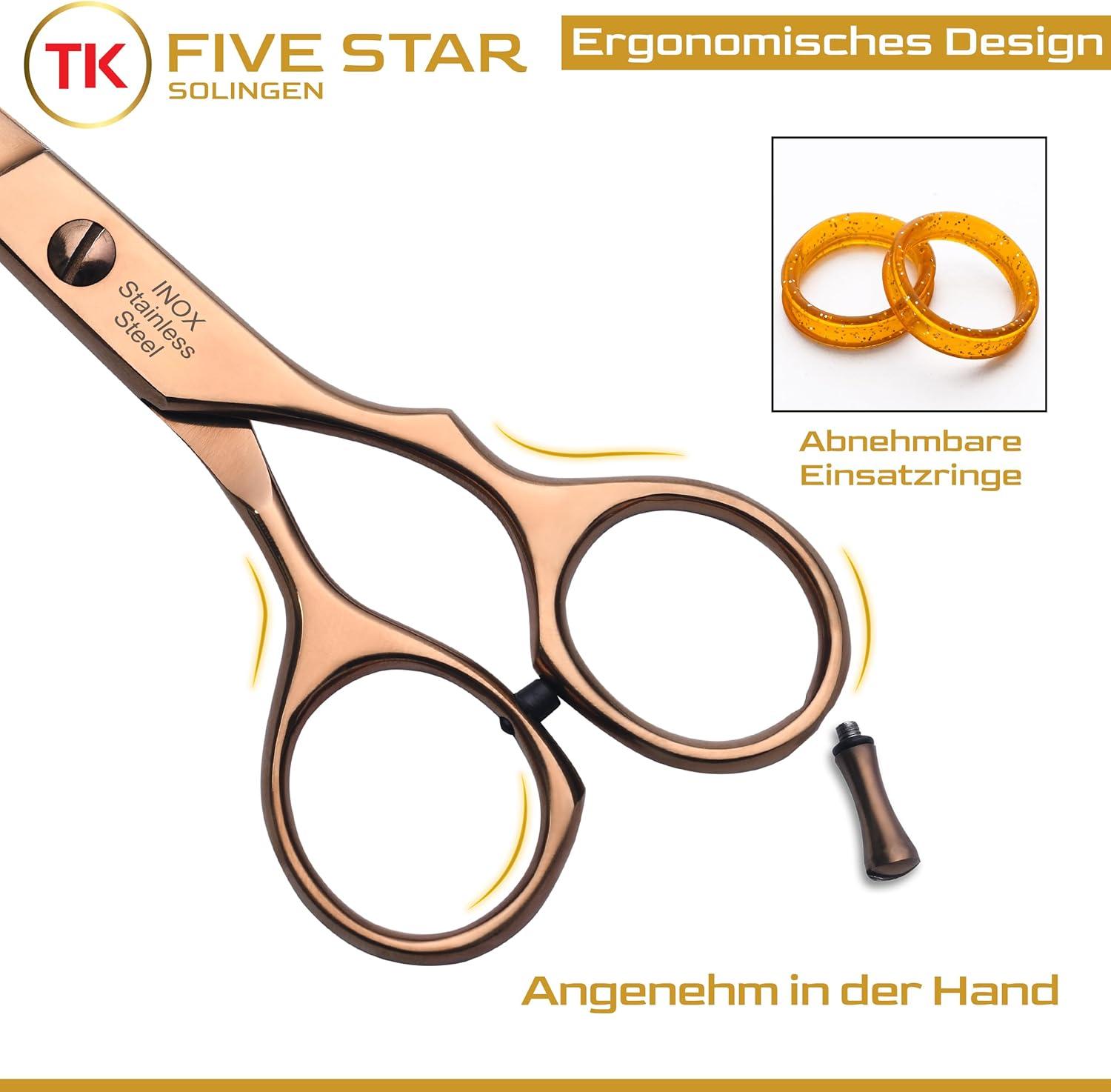 Five Star Solingen Gold-Line Offset Professional 6 Extra Sharp Rose ...